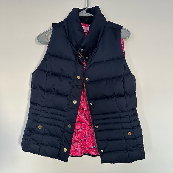 Lilly Pulitzer | Jackets & Coats | Lilly Pulitzer Puffer Vest Size L ...